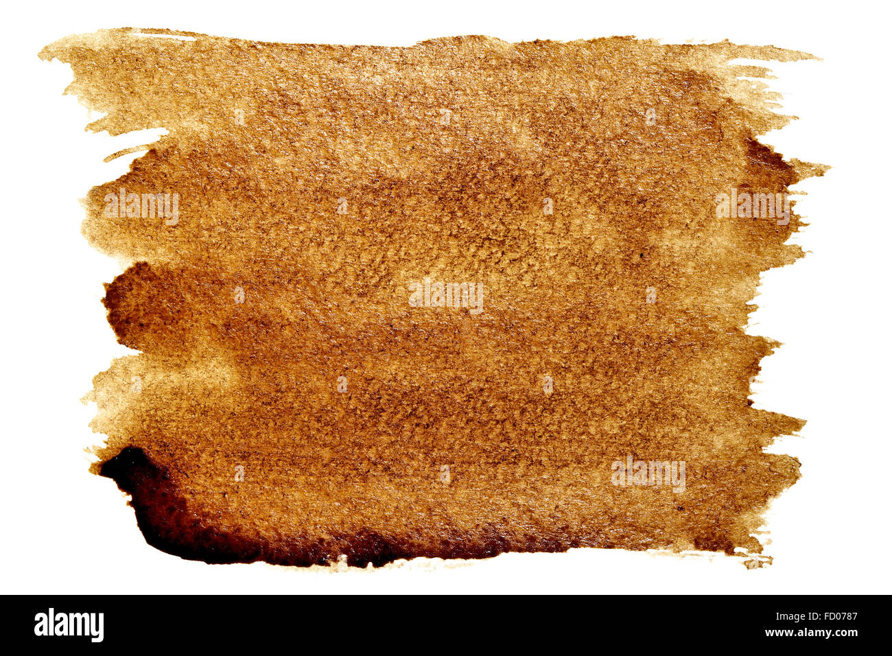 Coffee strokes isolated over the white background -- space for your own ...
