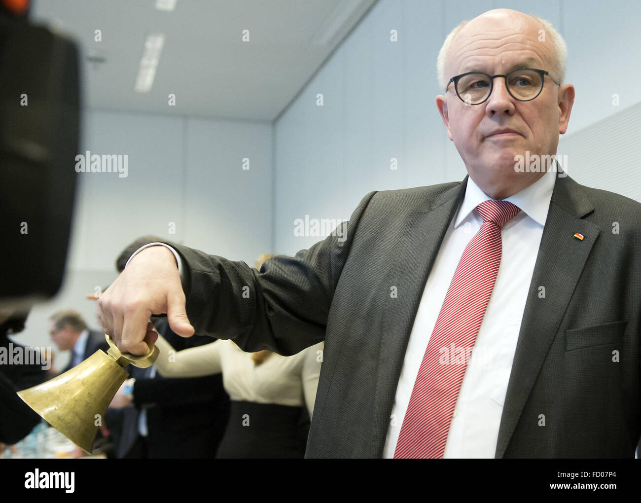 CDU/CSU parliamentary group leader Volker Kauder (CDU) opens the ...