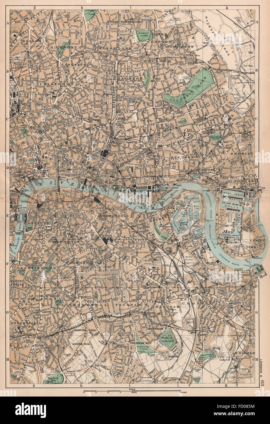 19th century london map hi-res stock photography and images - Alamy