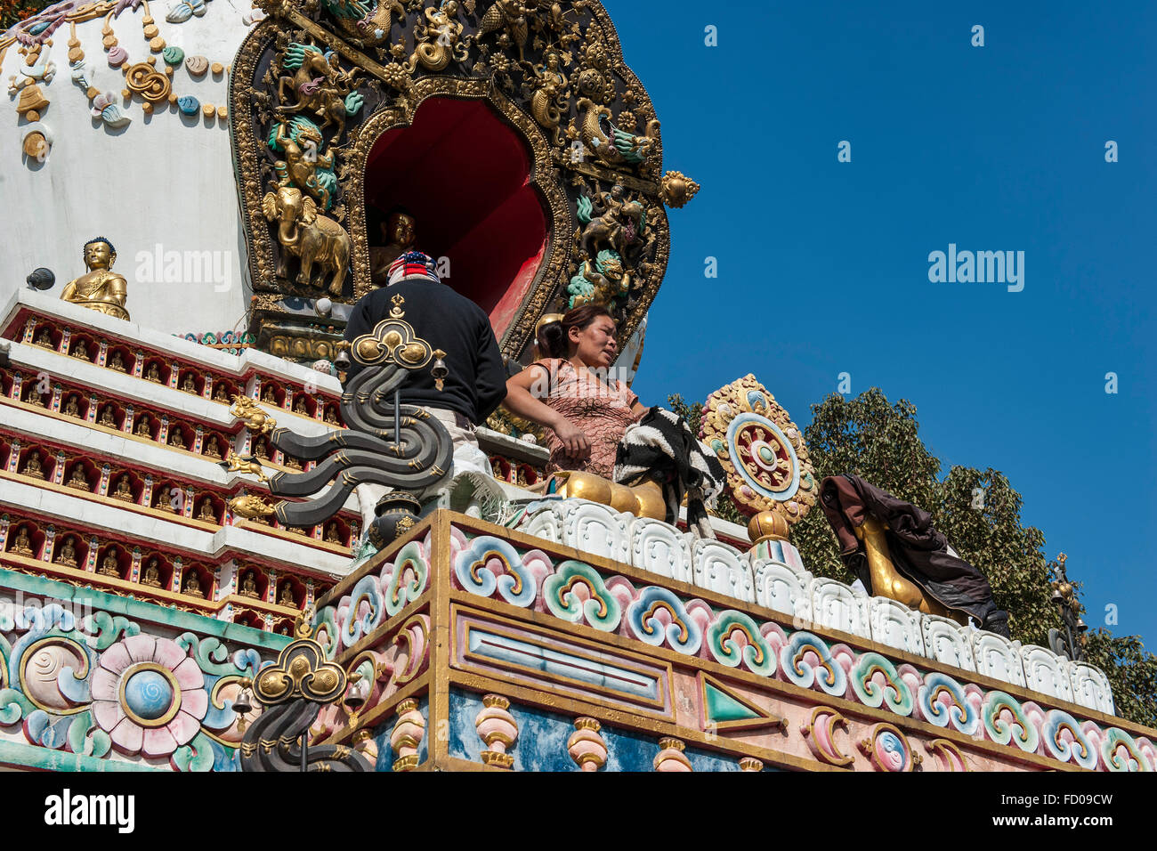 Nepal, Kopan monastery Stock Photo - Alamy
