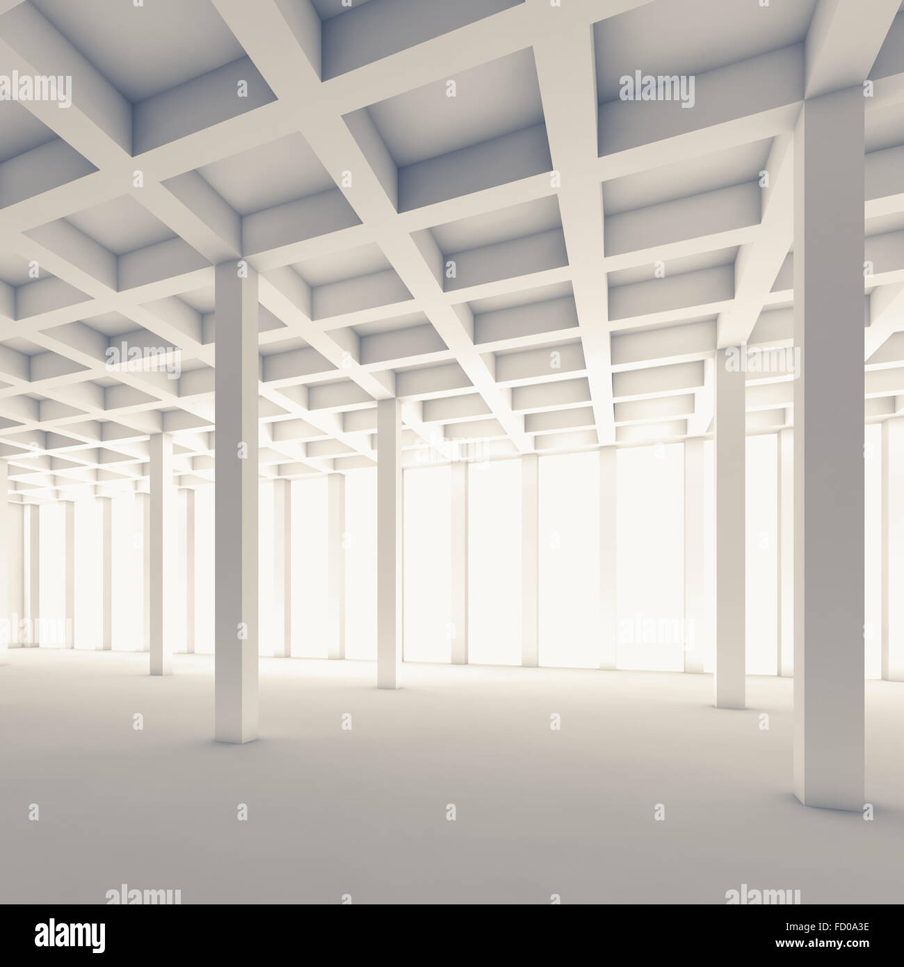 Abstract architecture background with perspective view of empty room ...
