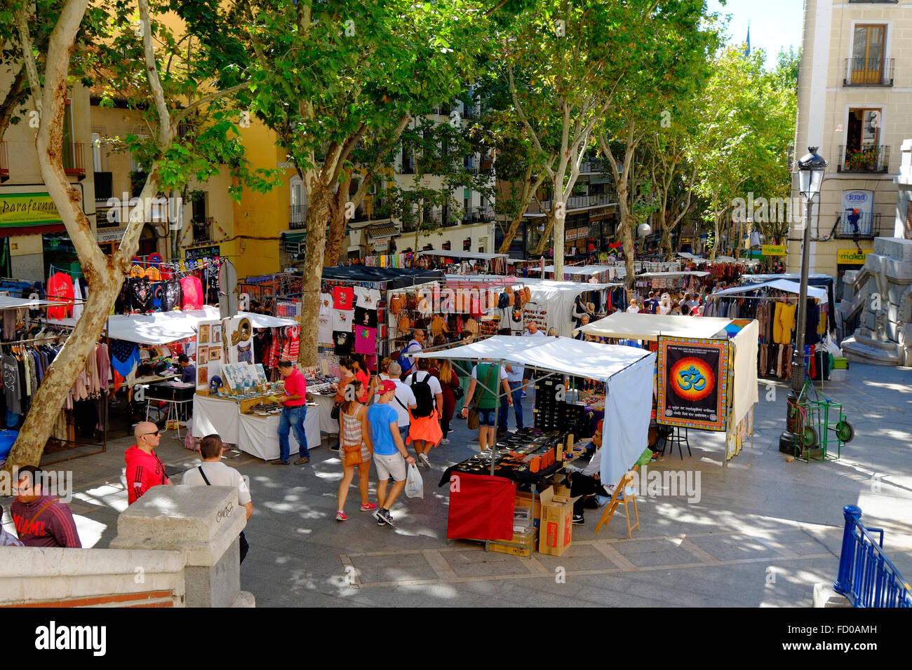 El Rastro Market Madrid Spain ES Stock Photo - Alamy
