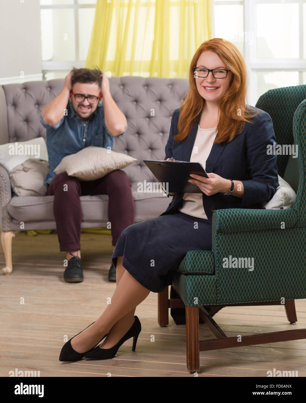 Psychologist handsome hi-res stock photography and images - Alamy