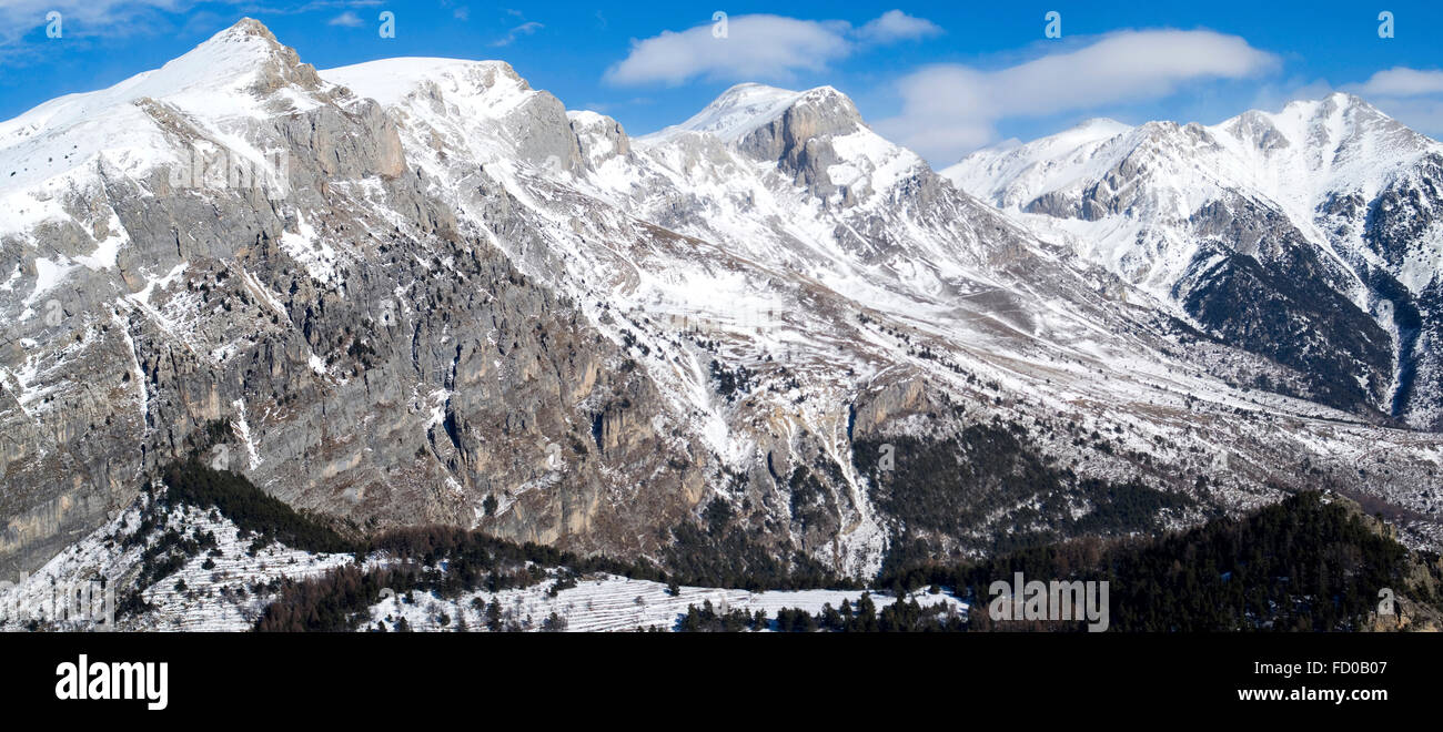 Alpine winter landscape Stock Photo - Alamy