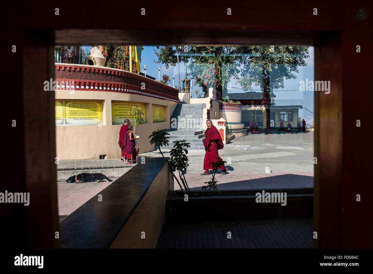 Nepal, Kopan monastery Stock Photo - Alamy