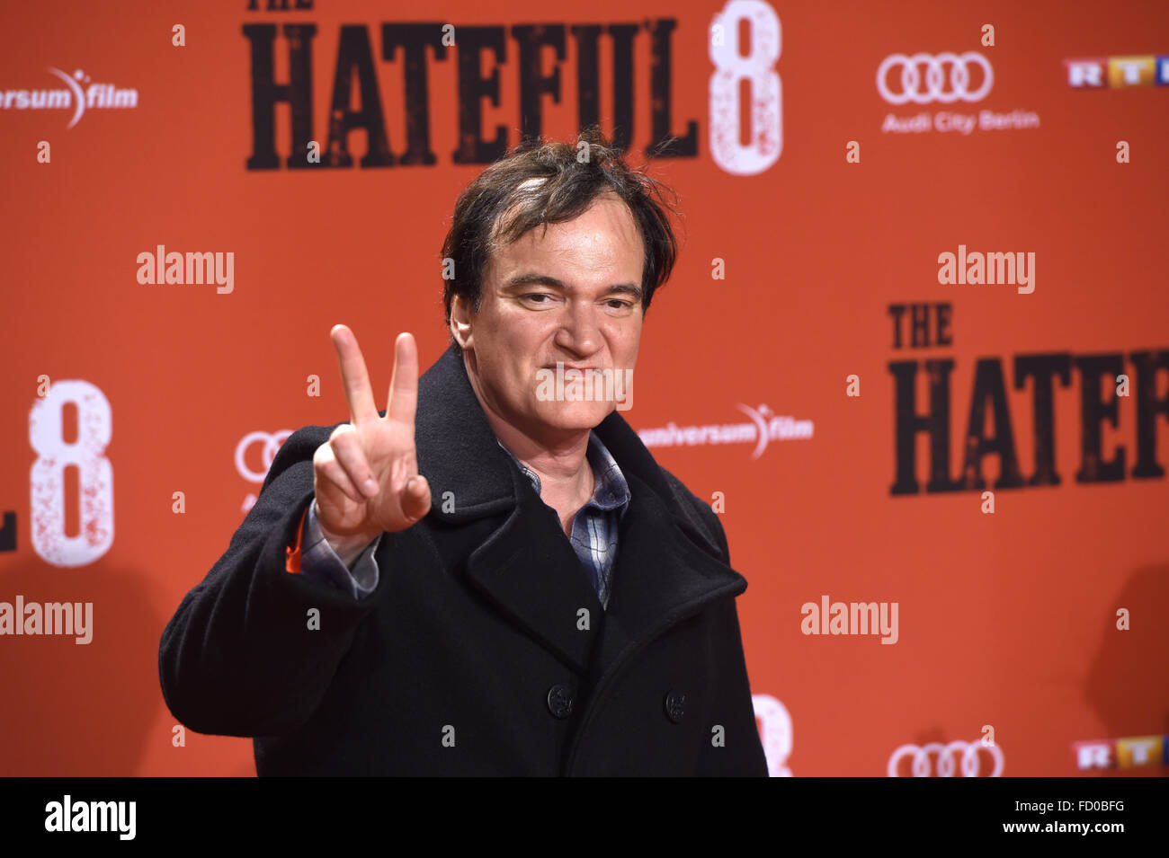 Berlin, Germany. 26th Jan, 2016. Director Quentin Tarantino arriving at ...