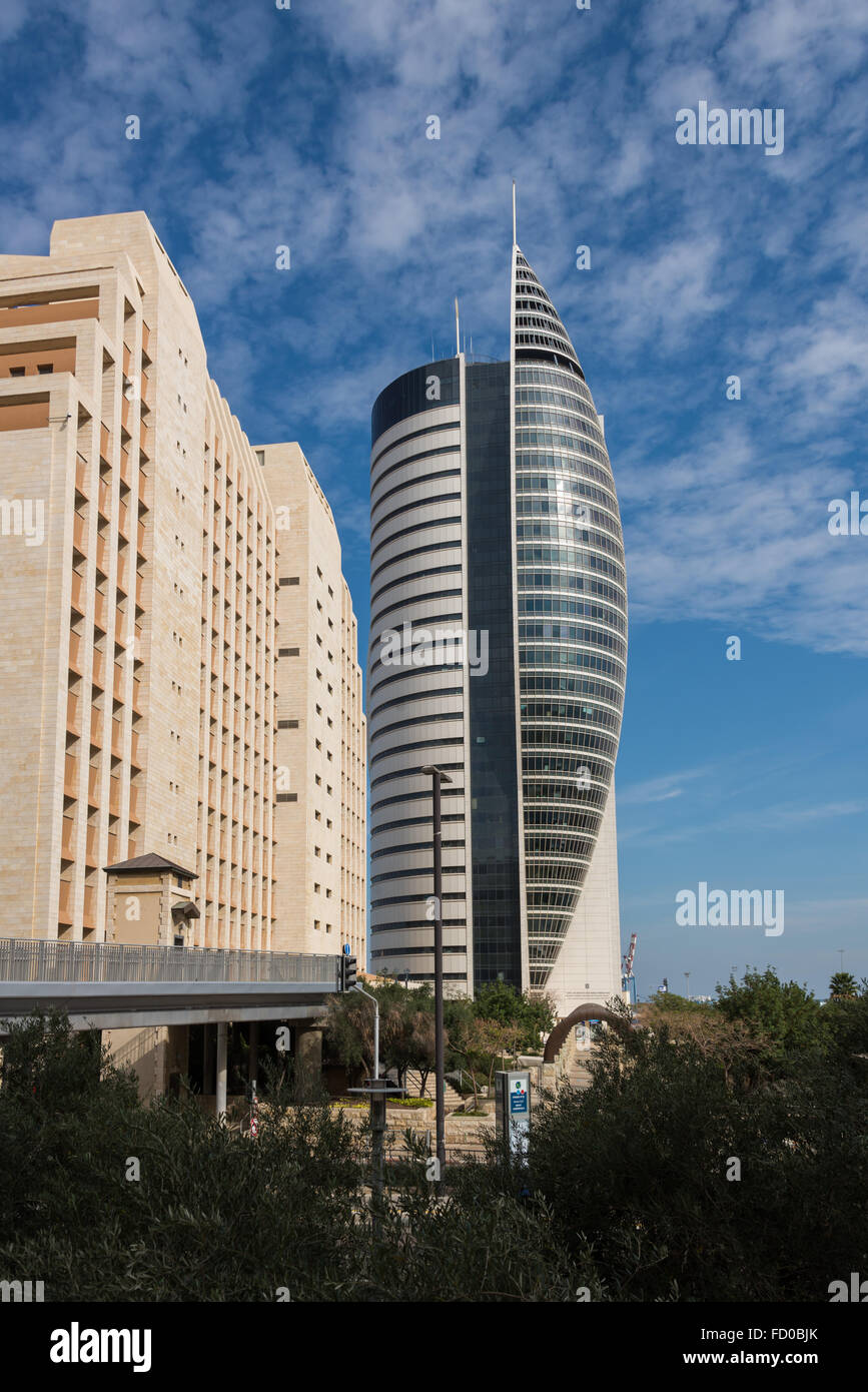Sail Tower in Haifa, Israel Stock Photo - Alamy