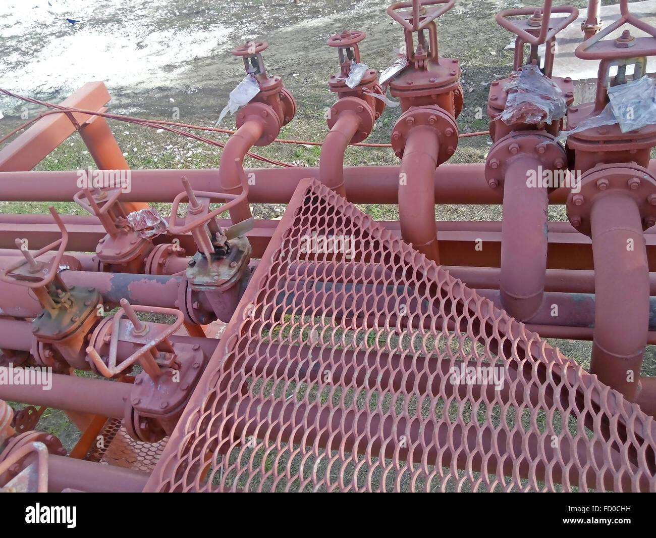 Oil and gas processing plant valves hi-res stock photography and images ...