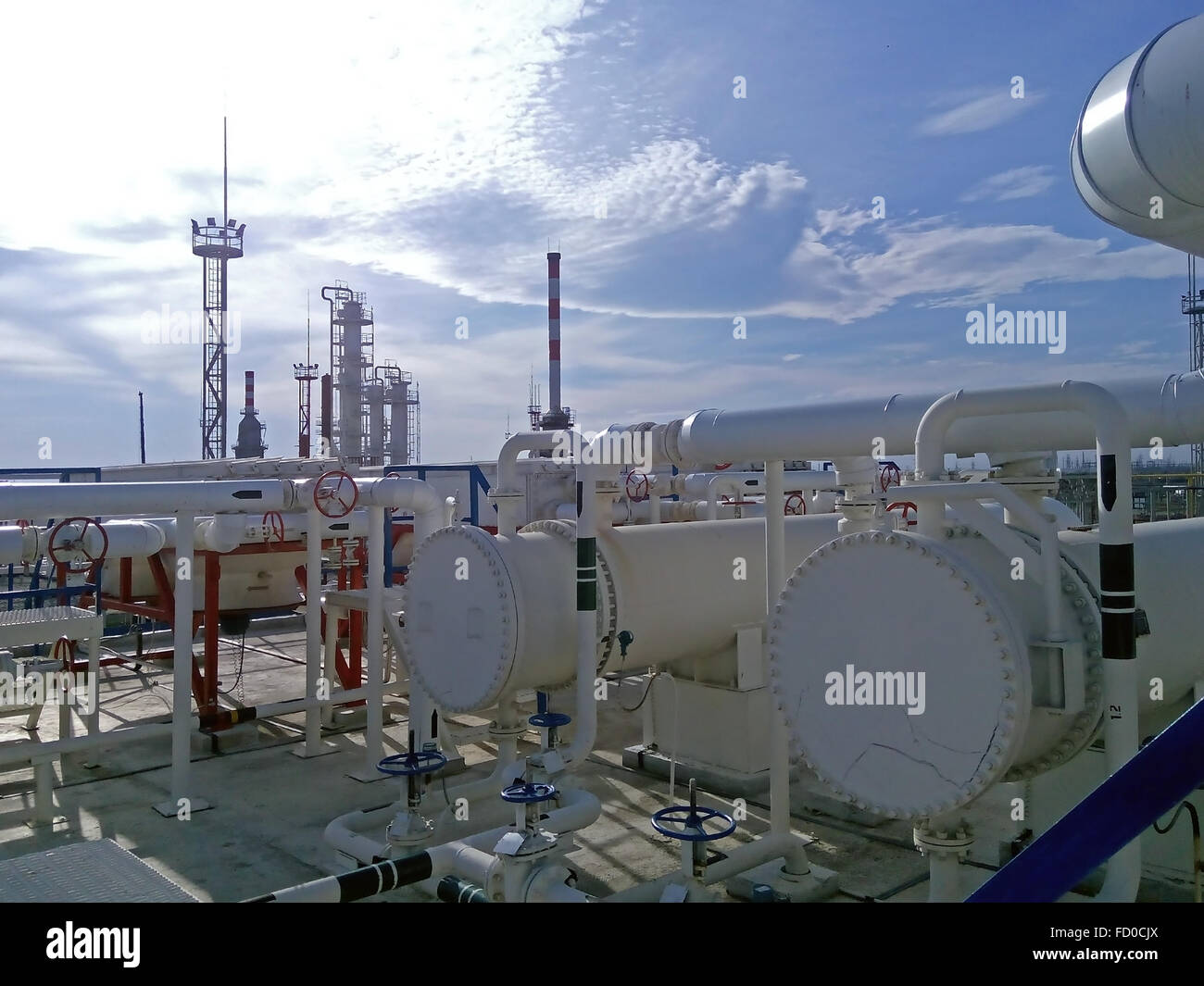 The oil refinery Stock Photo - Alamy