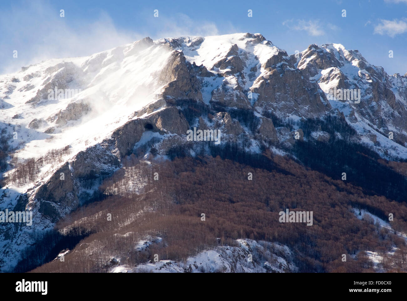 Alpine winter landscape Stock Photo - Alamy