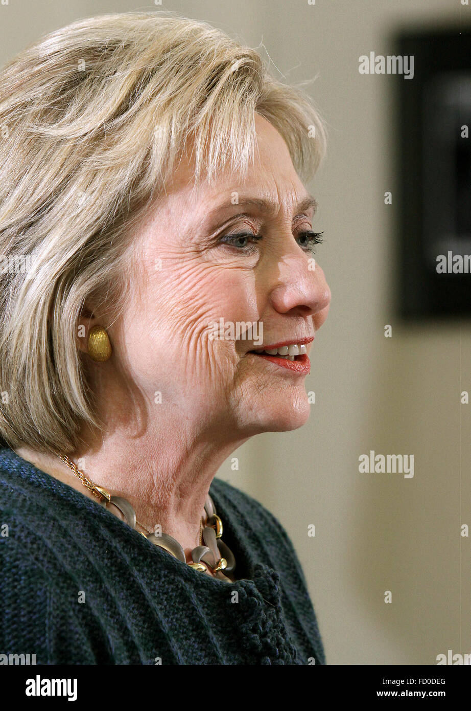 Davenport, Iowa, USA. 26th Jan, 2016. Democratic presidential candidate ...