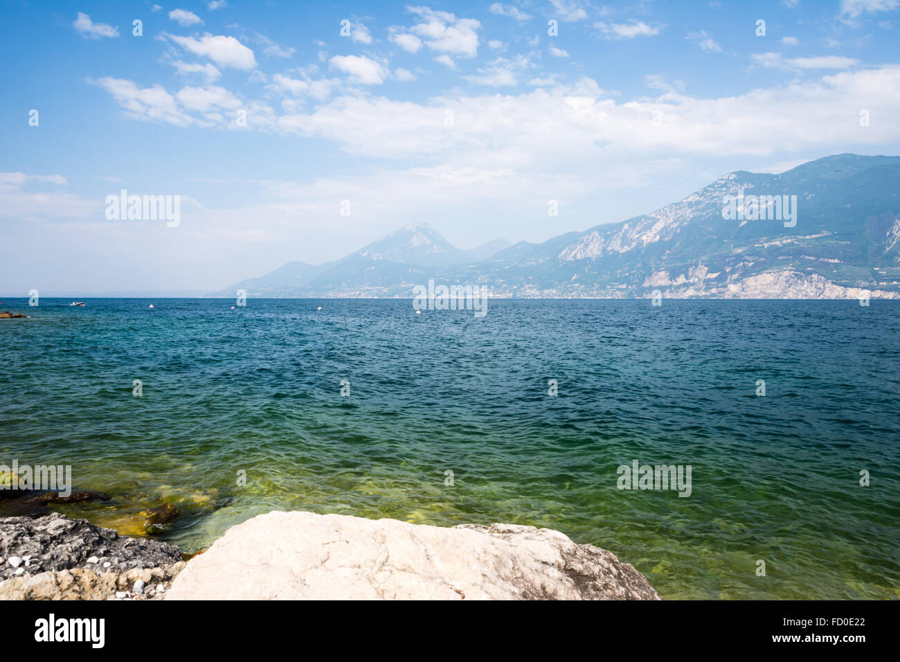 Water front of Lake Garda (Italy Stock Photo - Alamy
