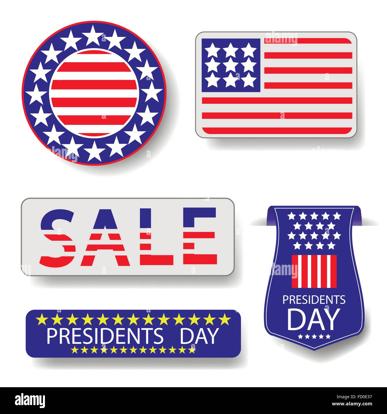Presidents Day Icons Stock Vector Image & Art - Alamy
