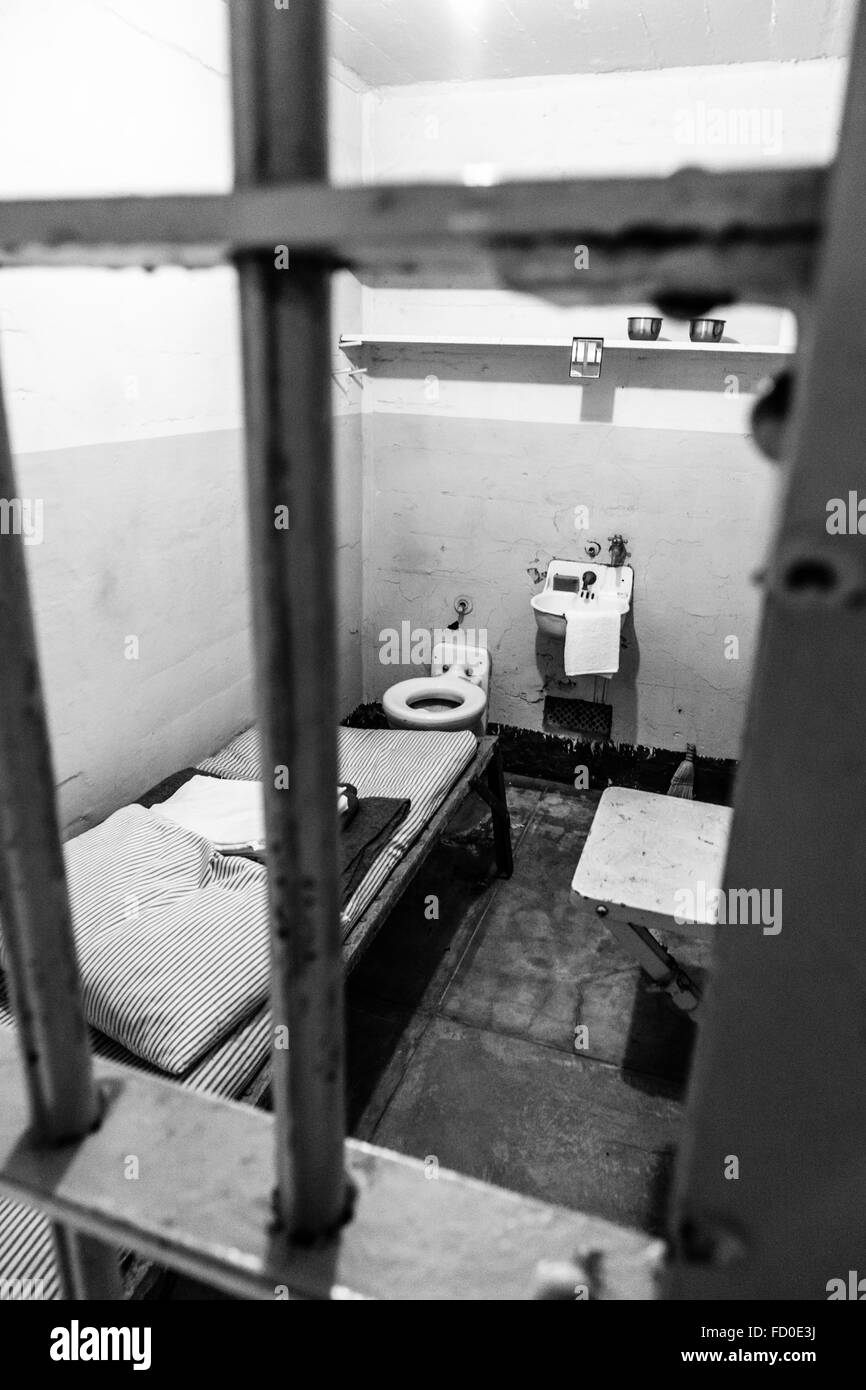 Alcatraz san francisco historic Black and White Stock Photos & Images ...