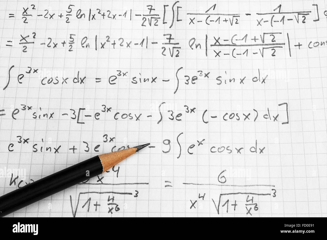 Calculus formula hi-res stock photography and images - Alamy