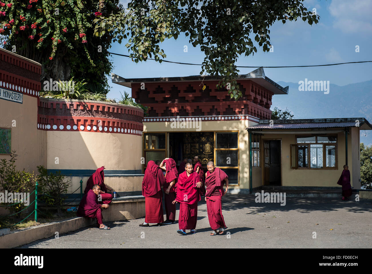 Nepal, Kopan monastery Stock Photo - Alamy