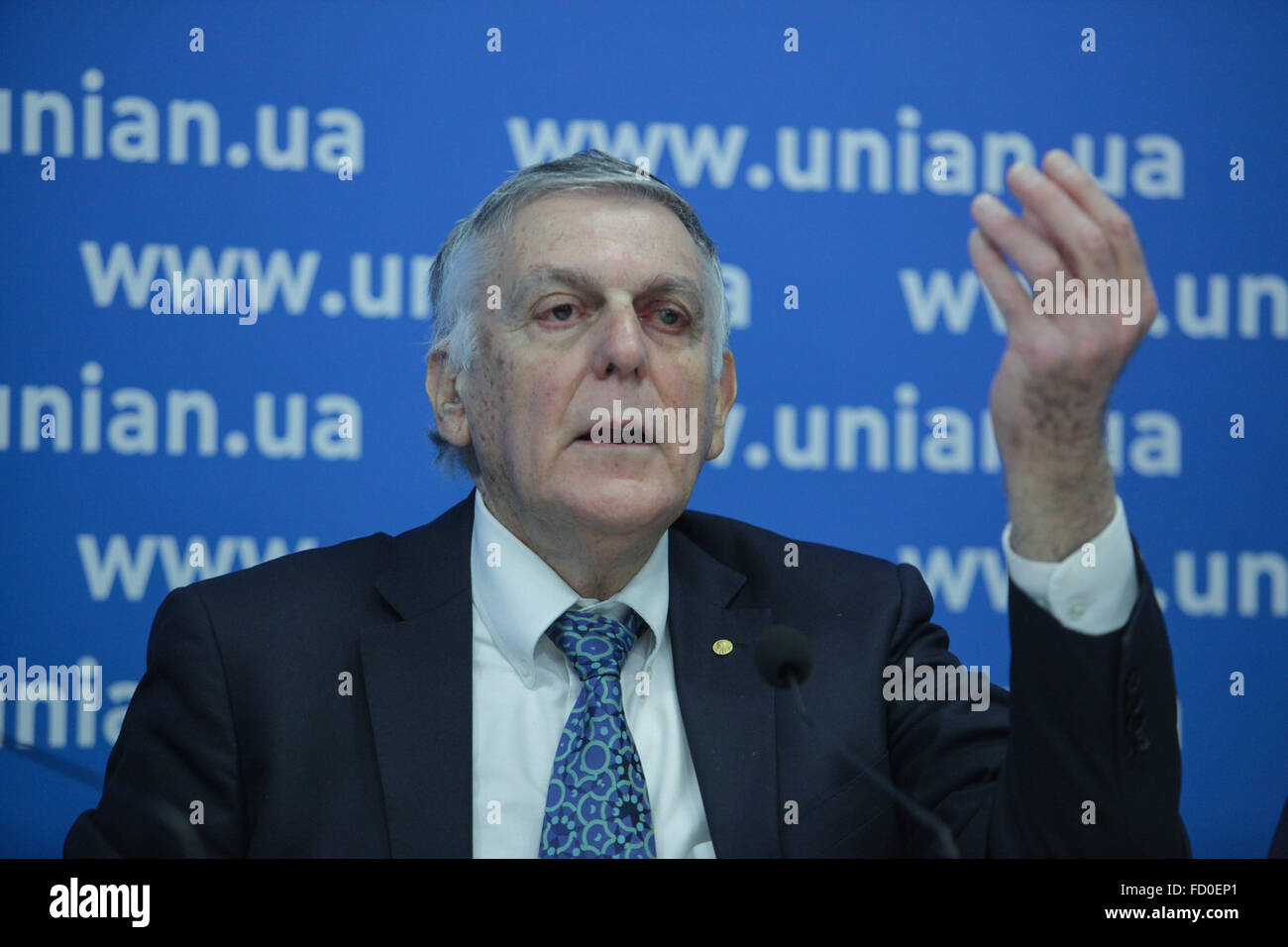 Kiev, Ukraine. 26th Jan, 2016. Nobel Prize in Chemistry, an Israeli ...