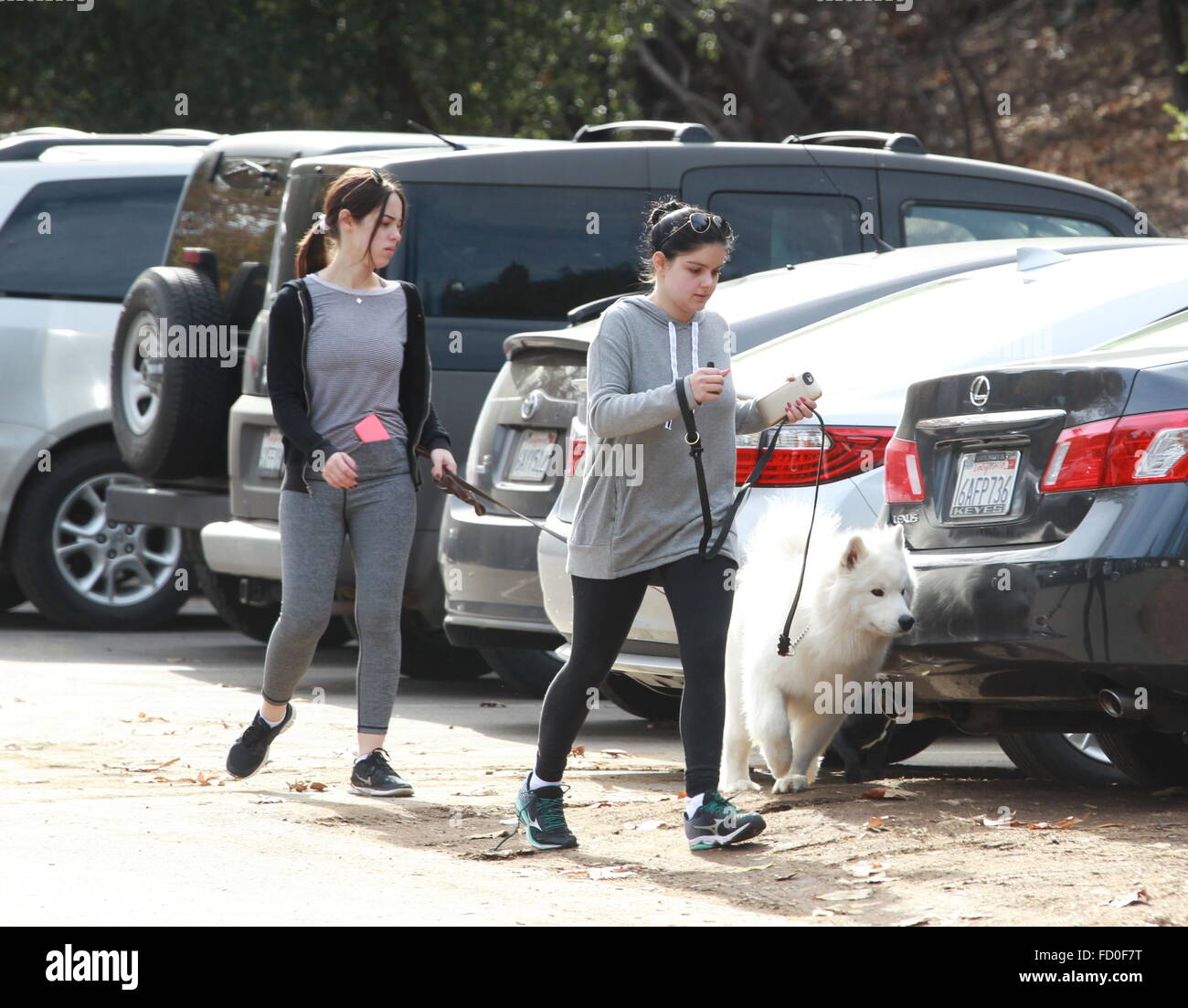 Ariel Winter goes hiking with her dog in Studio City on Christmas Eve ...