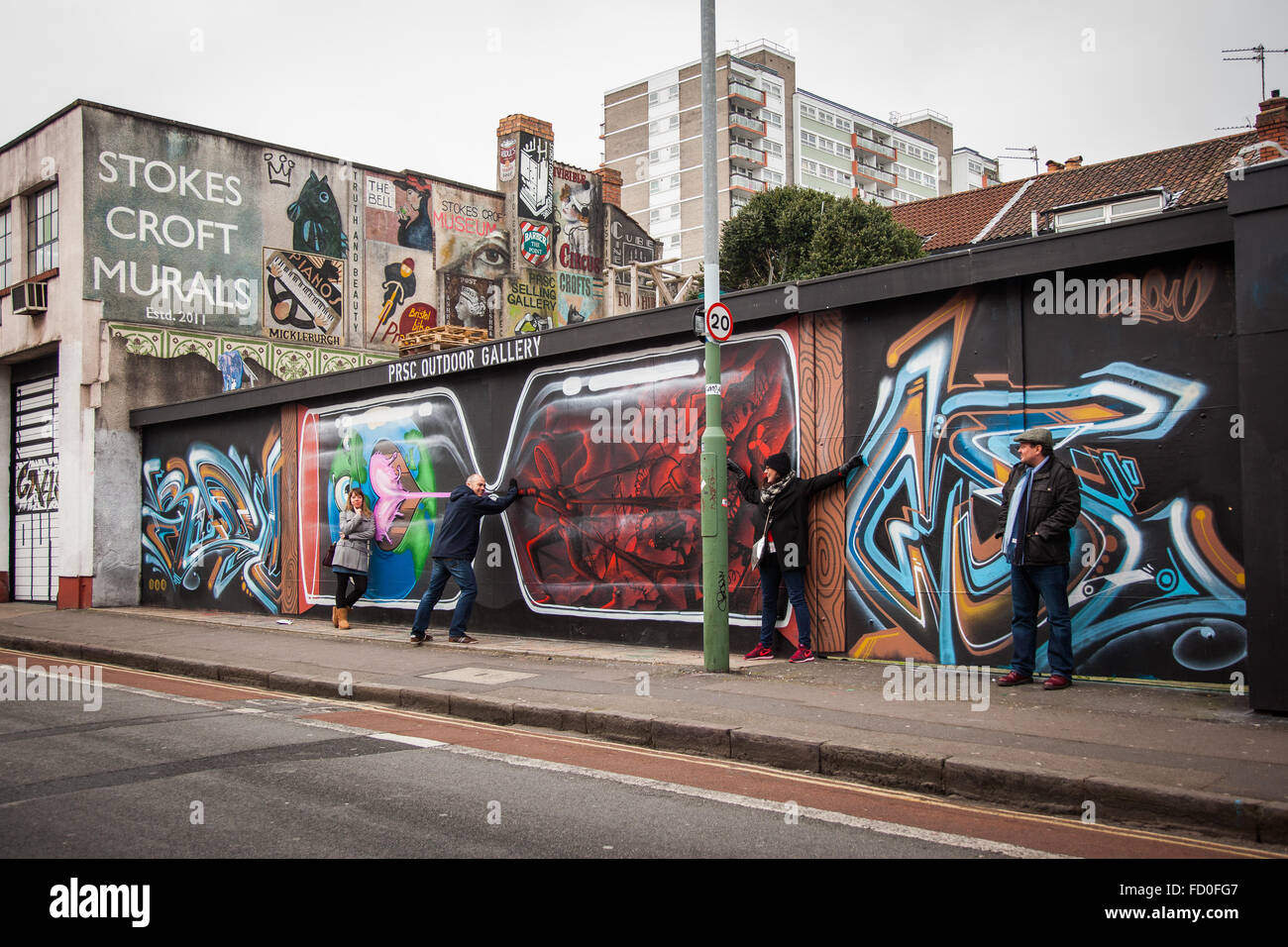 Street Art in Stokes Croft, Bristol, England Stock Photo - Alamy