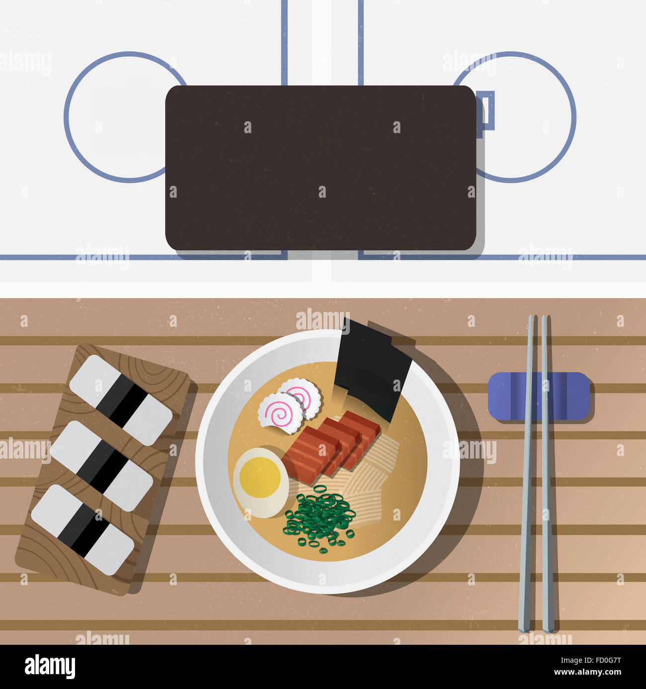 Food menu background of Japanese restaurant Stock Photo - Alamy