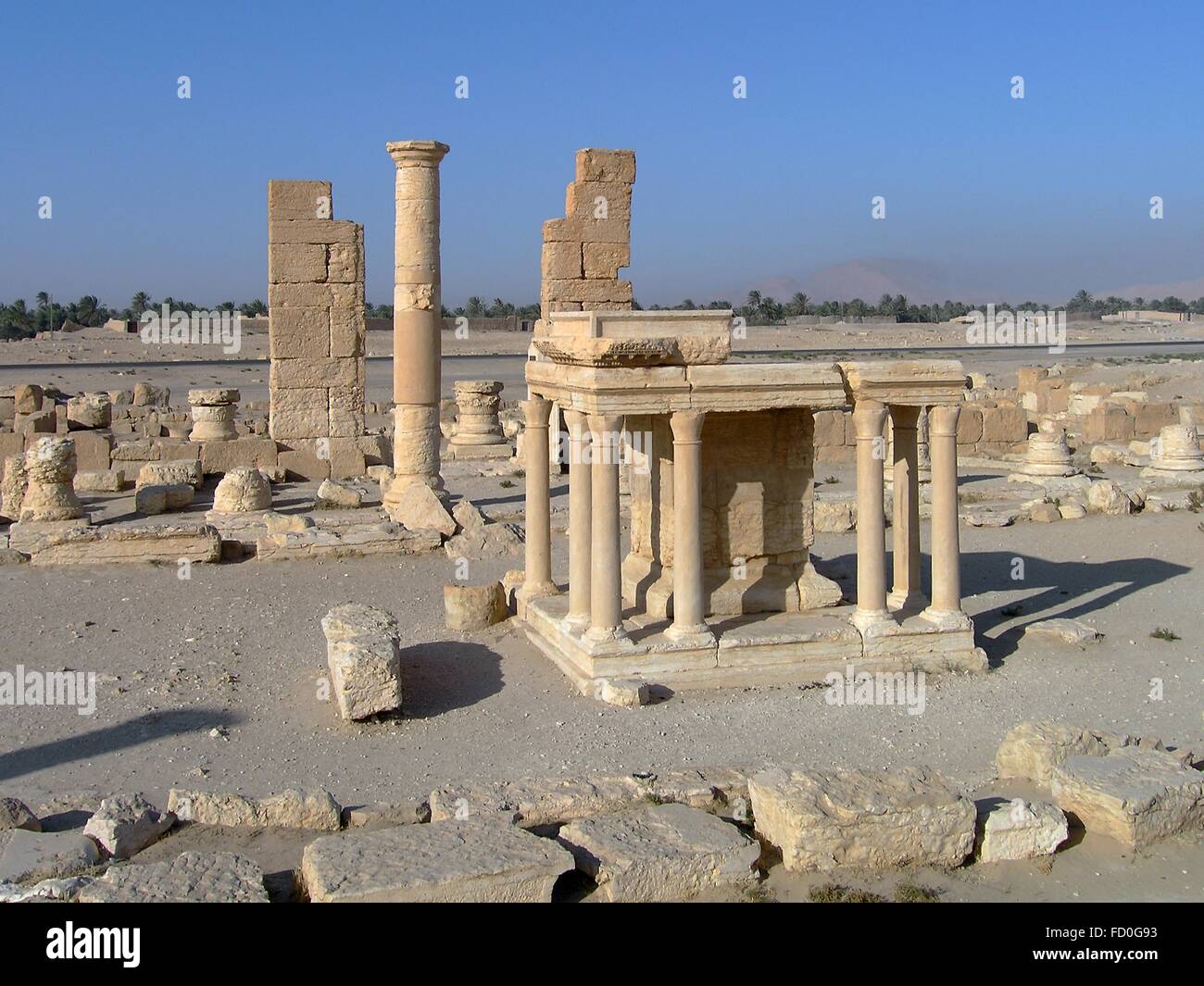 Temple of Nabu in the Roman Empire ruins in the ancient Semitic city of ...