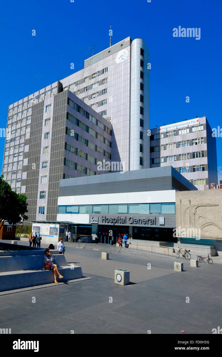 Hospital General Madrid Spain Universitario La Paz Stock Photo - Alamy