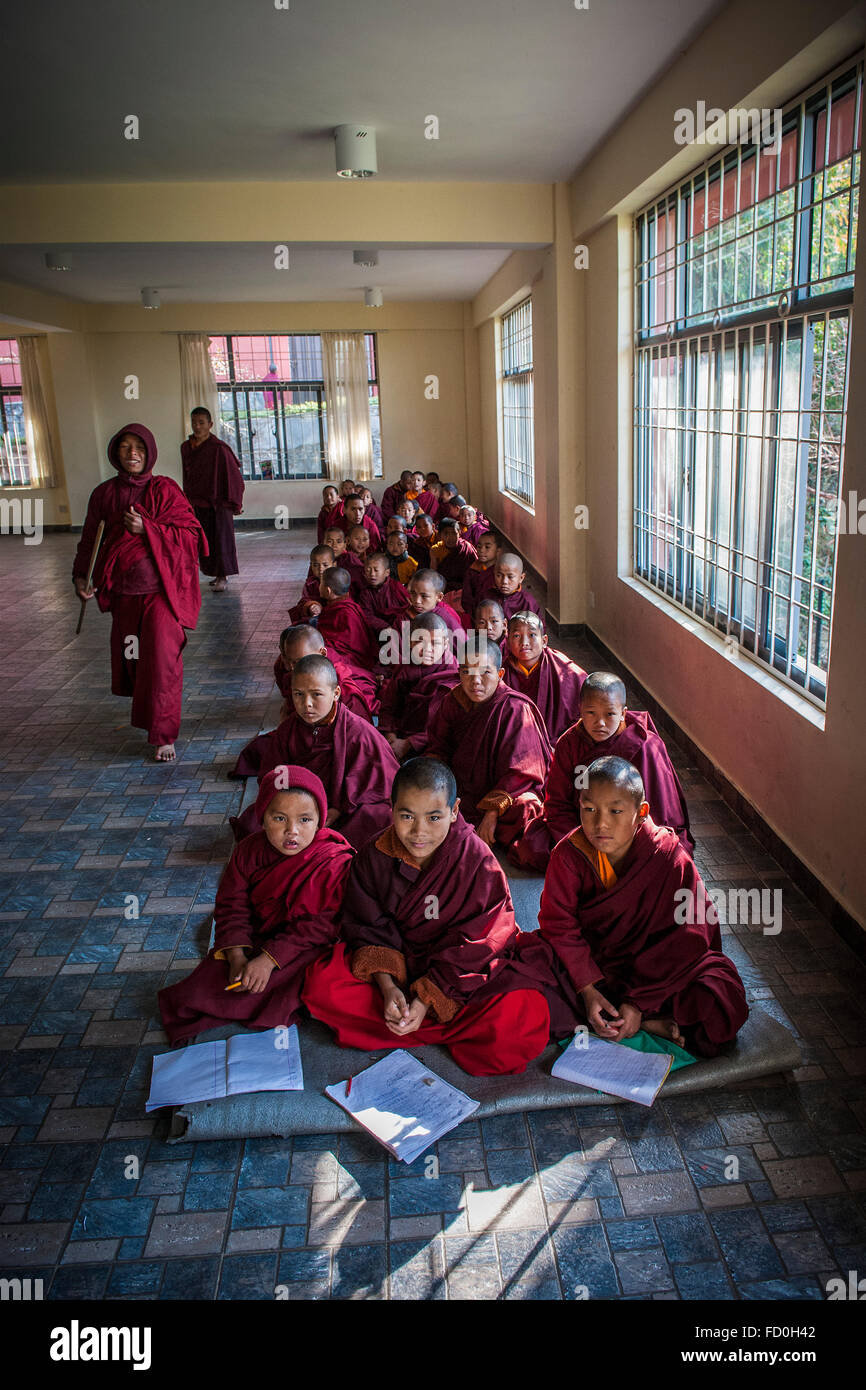 Nepal, Kopan monastery Stock Photo - Alamy