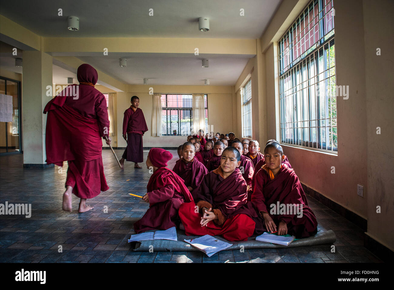 Nepal, Kopan monastery Stock Photo - Alamy