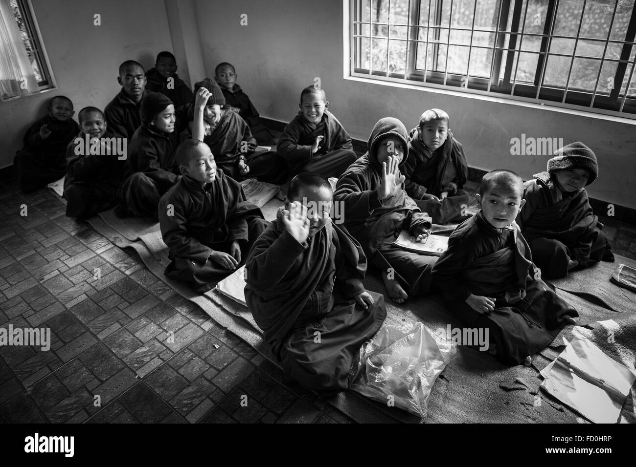Nepal, Kopan monastery Stock Photo - Alamy