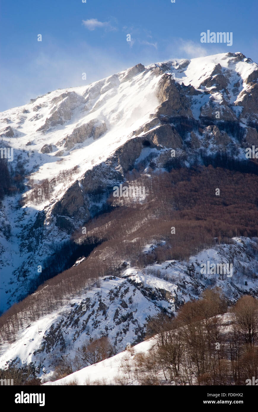 Alpine winter landscape Stock Photo - Alamy