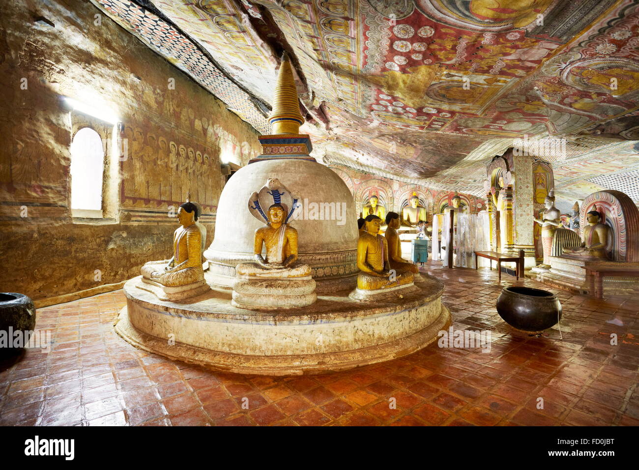Sri Lanka - Buddhist Cave Temple Dambulla, Kandy province, UNESCO World ...