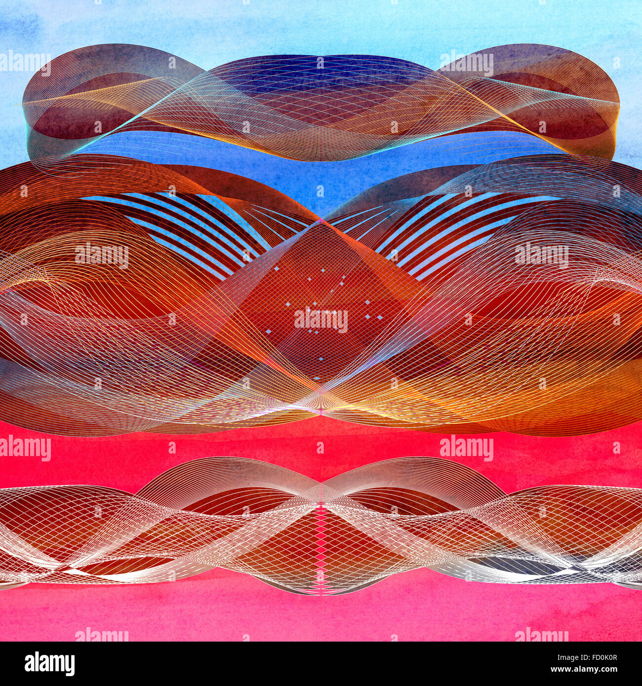 set of vector graphics wave on a white background Stock Photo - Alamy