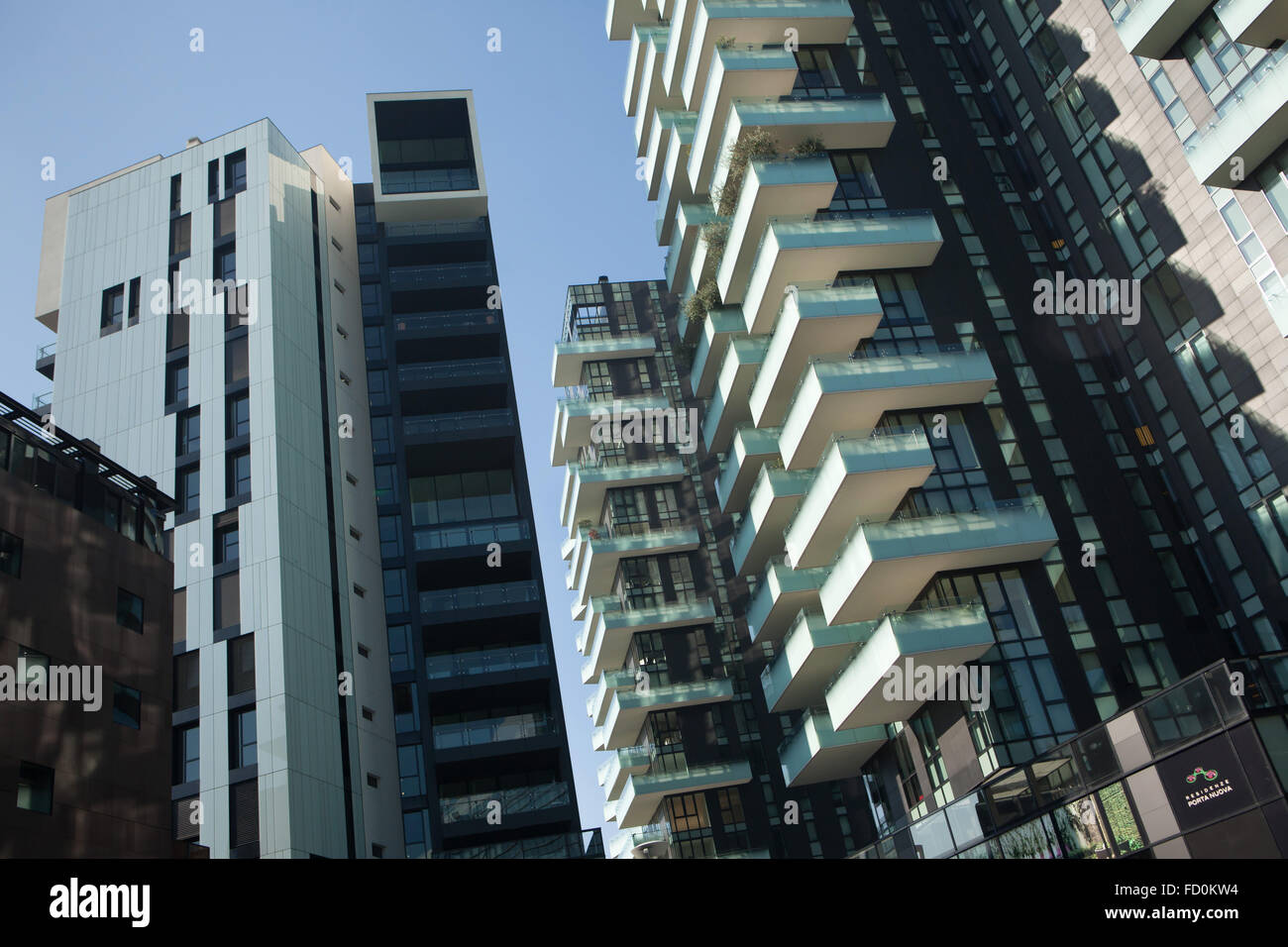 Aria Tower (L) and Solaria Tower (R) designed by the Arquitectonica in ...
