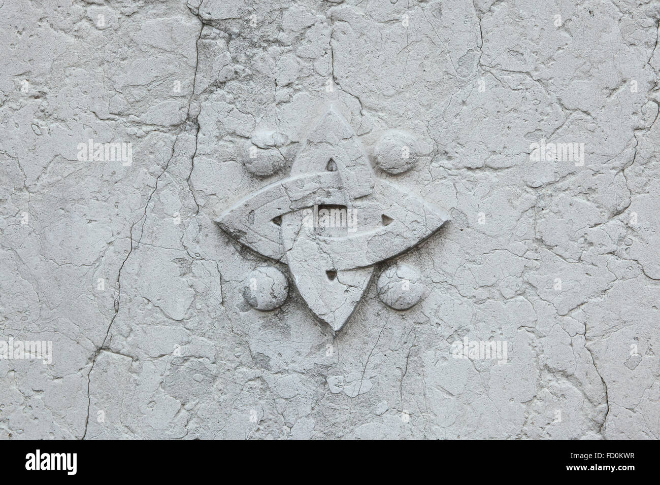 Decorative marble rosette at the Cimitero Monumentale (Monumental ...