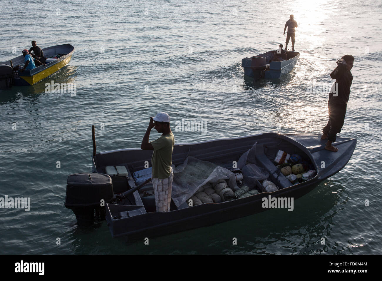 Hormoz island, Hormozgan, Iran, Fishing, Ships, Persian Gulf Stock ...