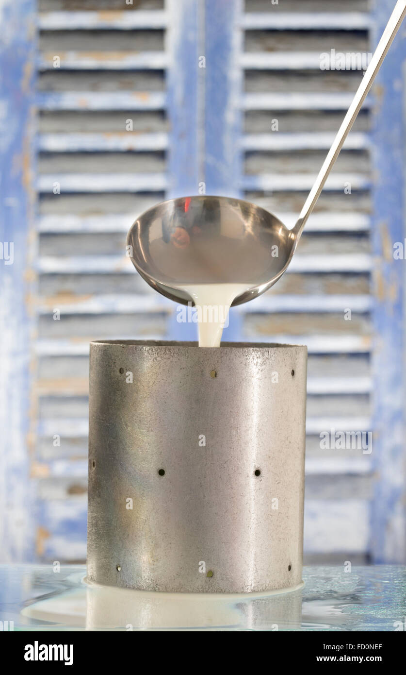 Cheese making process hi-res stock photography and images - Alamy