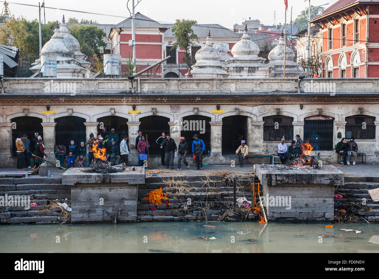 Nepal, Kathmandu, Pashupatinath, cremation funeral Stock Photo - Alamy