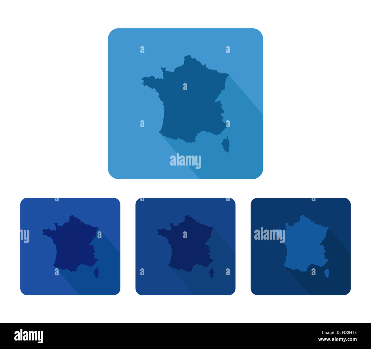 map icon in france flat design Stock Photo - Alamy
