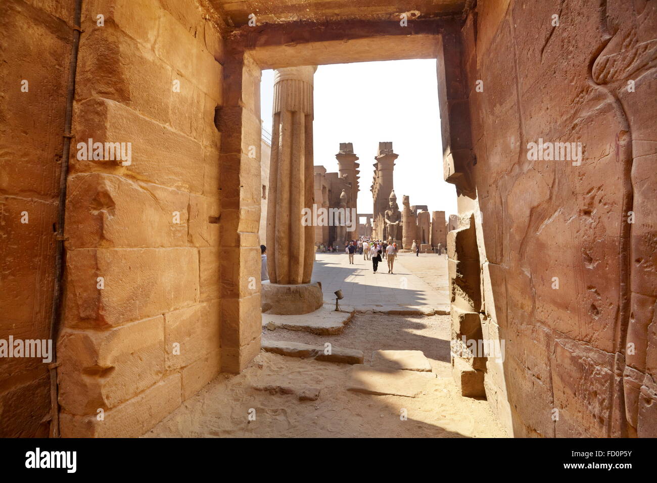 The interior of the Luxor Temple, Luxor, Egypt Stock Photo - Alamy