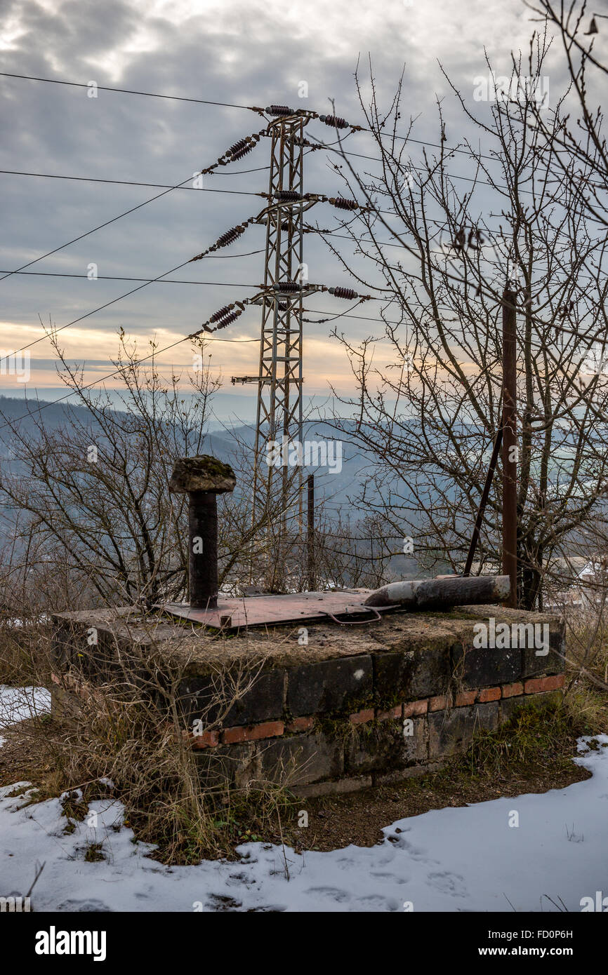 Electric wire, powerline, energy, electricity, flow Stock Photo - Alamy