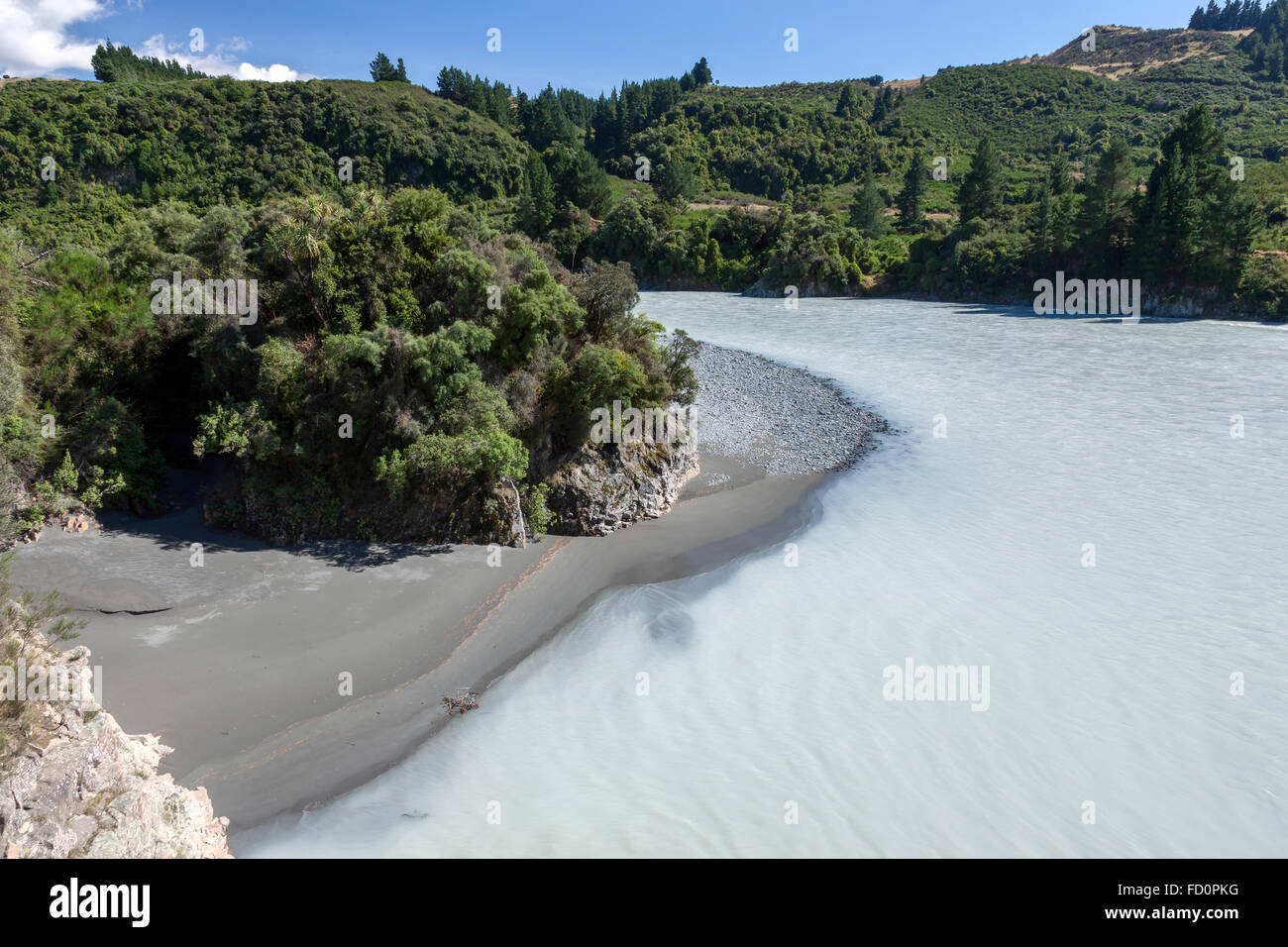 View of the Rakaia River Stock Photo - Alamy