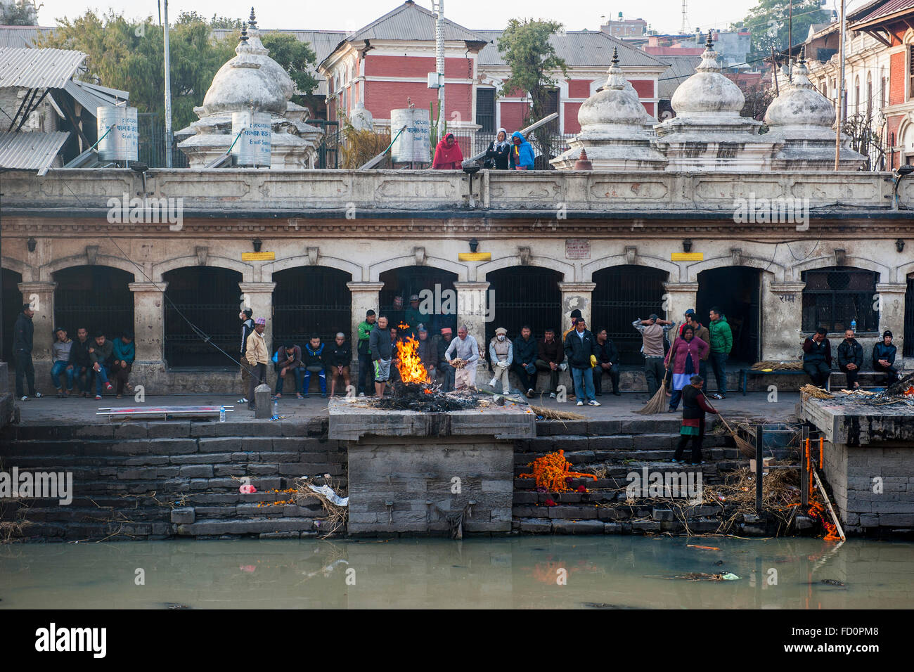 Nepal, Kathmandu, Pashupatinath, cremation funeral Stock Photo - Alamy
