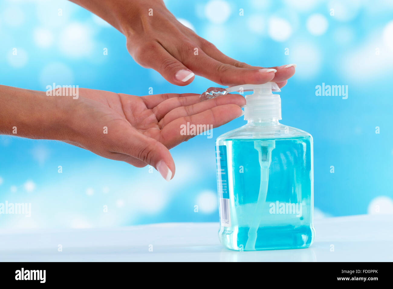 Woman clean hand anti hi-res stock photography and images - Alamy