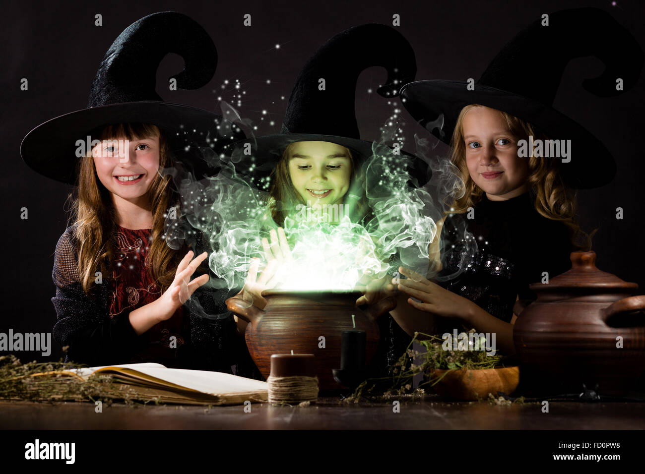Three Little Witches High Resolution Stock Photography and Images - Alamy