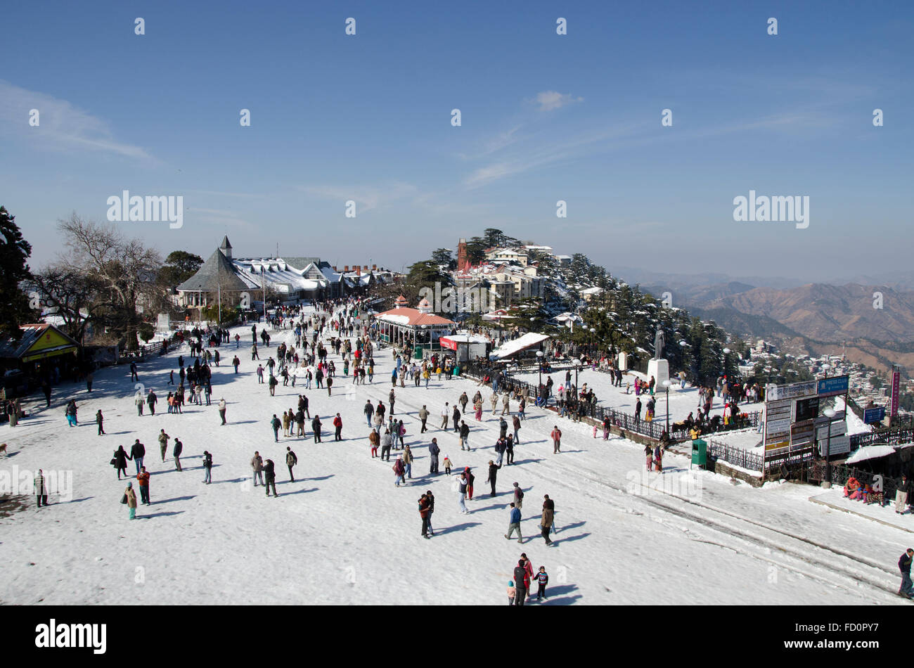 Shimla in winter, Himachal Pradesh, India Stock Photo - Alamy