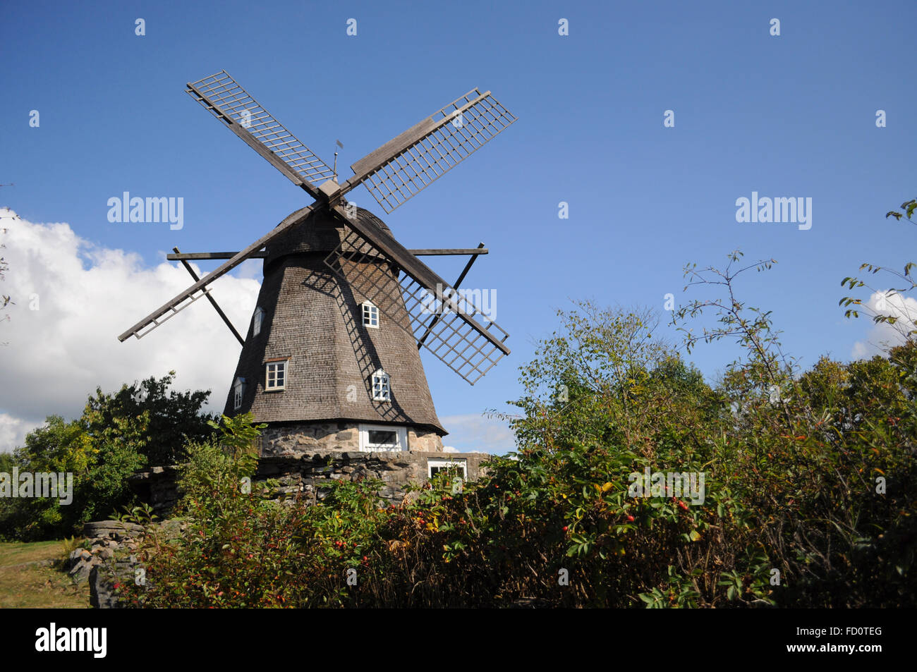 Windmill in Sweden Stock Photo - Alamy