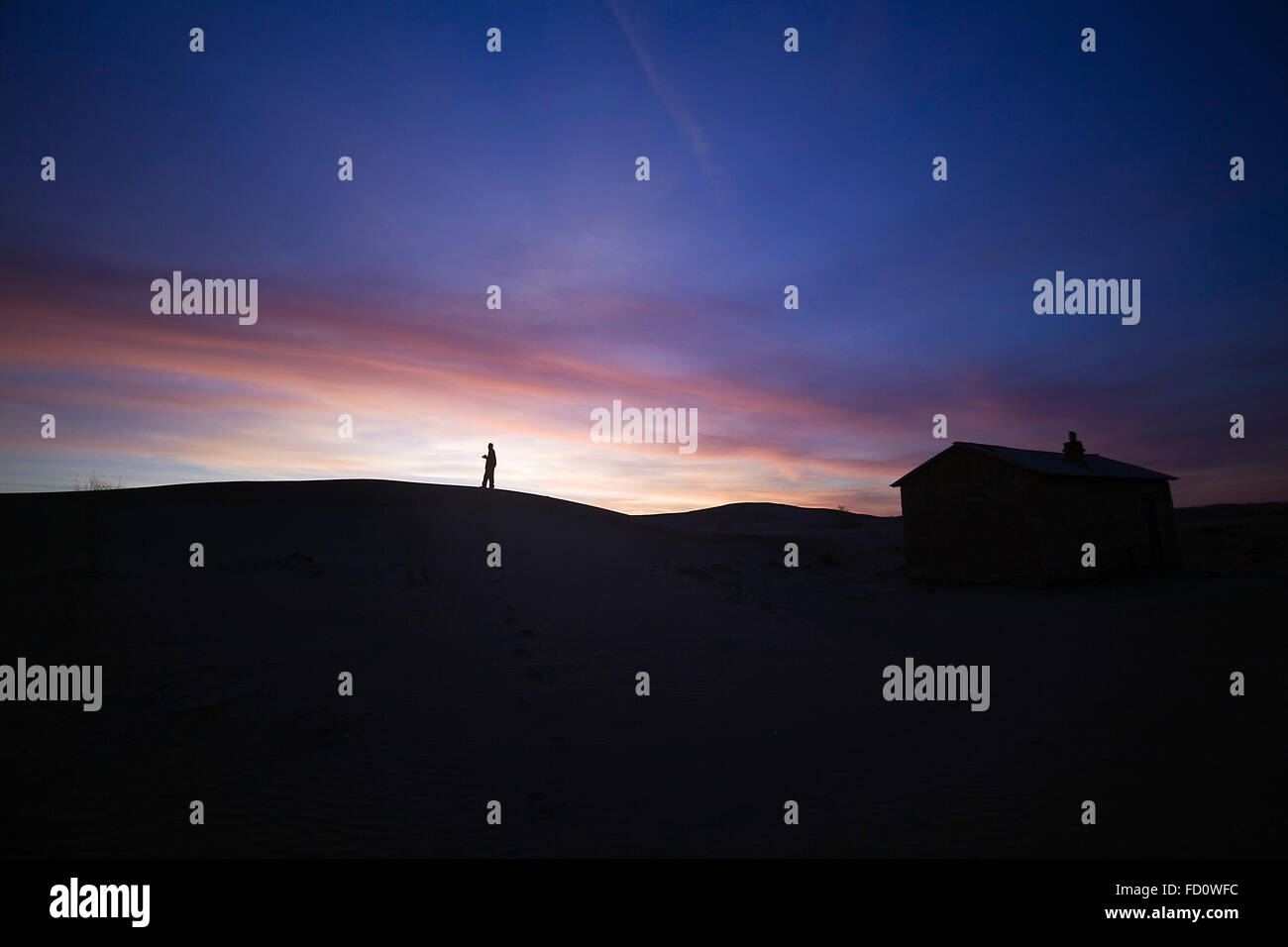 Sunset in countryside Turkmenistan Stock Photo - Alamy