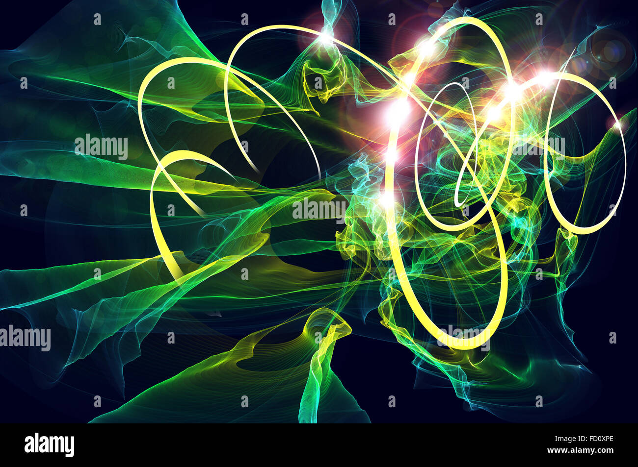 Background abstract image with loops and springs Stock Photo - Alamy