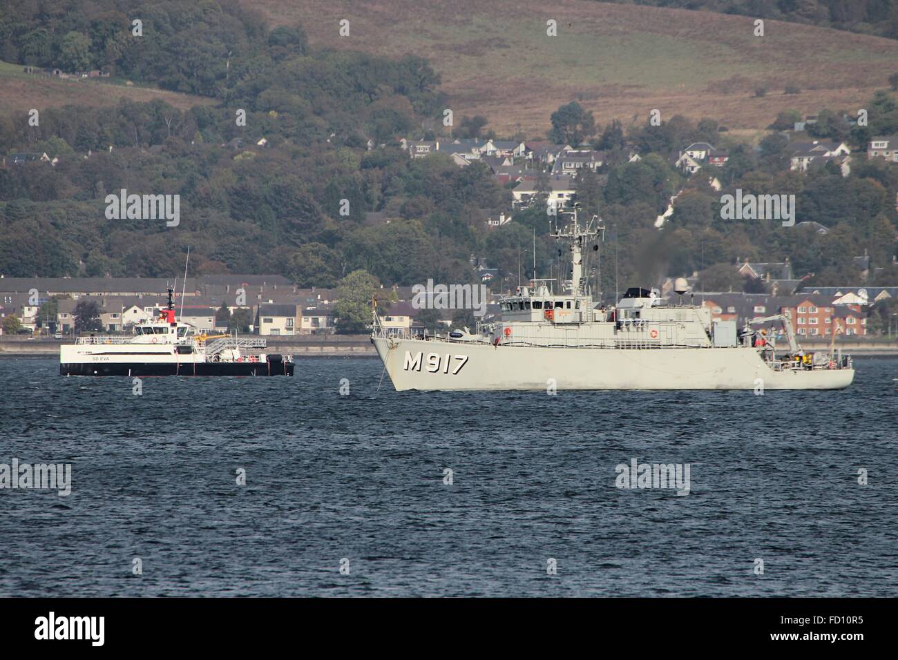BNS Crocus (M917), a Tripartite-class (or Flower-class) minehunter of ...