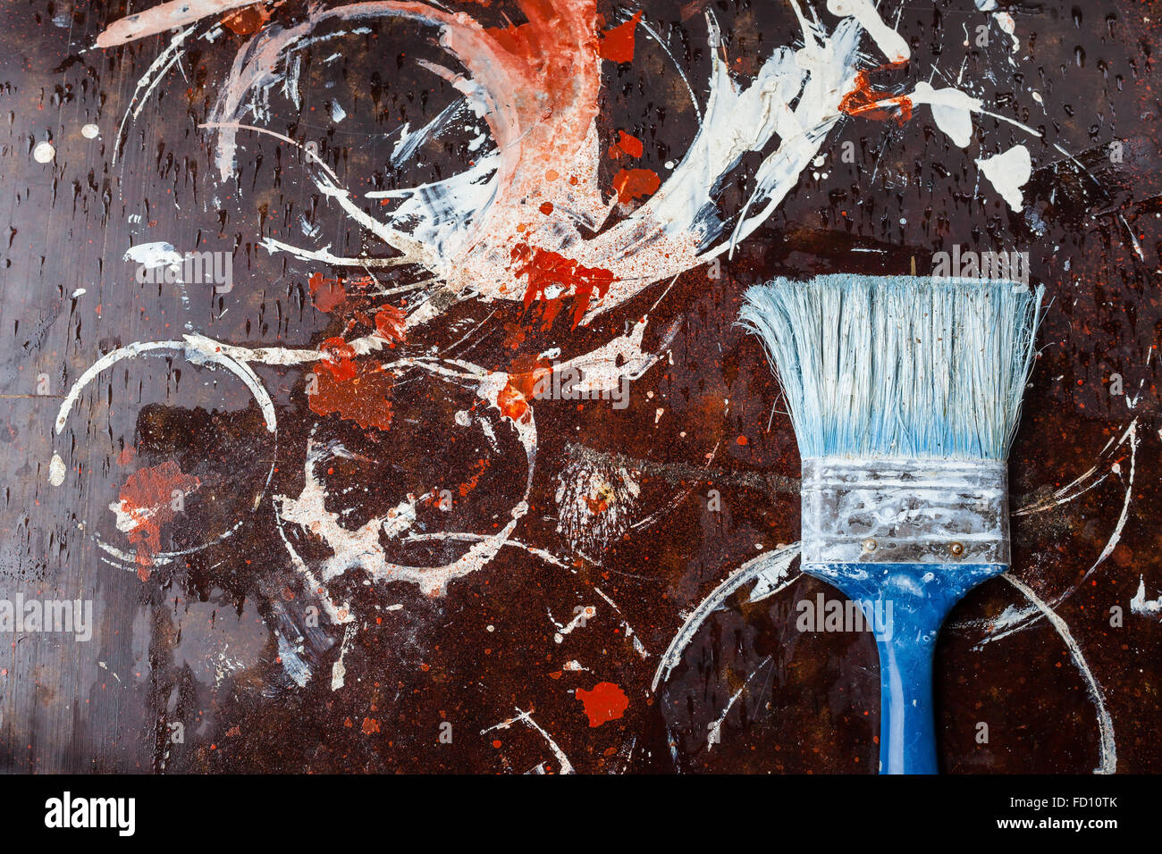 Testing of paints on the surface before the repair work Stock Photo - Alamy